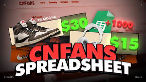 cnfans spreadsheet 2025 - Cnfans Spreadsheet